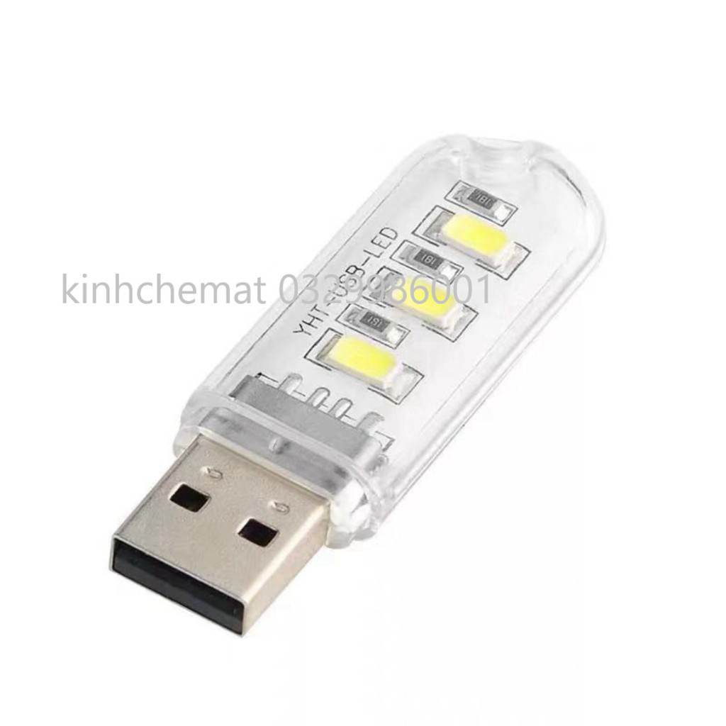 Thanh đèn LED mini gồm 3led cắm USB sáng trắng 6500k tiết kiệm điện kinhc1 | Shopee Việt Nam