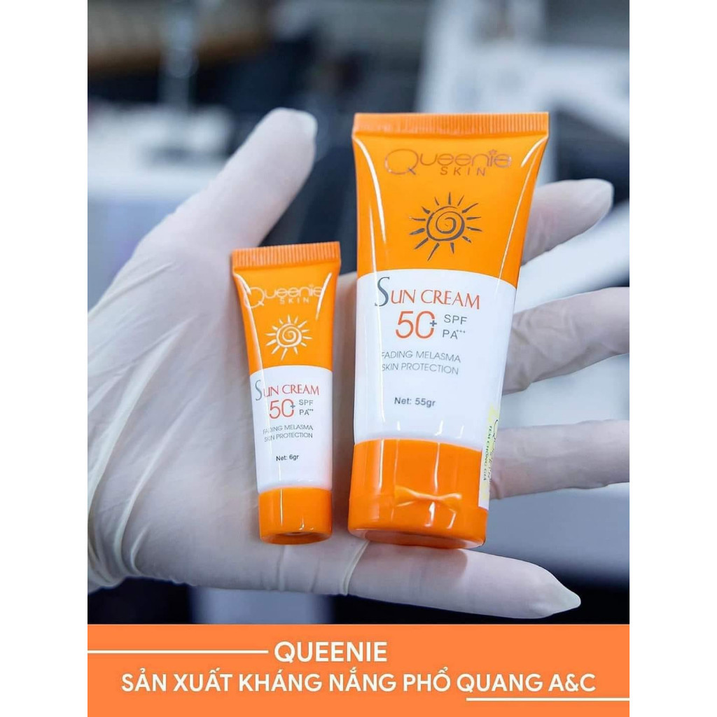 Kem Chống Nắng Queenie Skin Chính Hãng Tub Mini 6g | Shopee Việt Nam