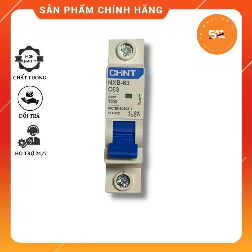 Aptomat 1 Pha 63A CHINT NXB-63, cb tự động CHINT( hàng chính hãng) | Shopee Việt Nam