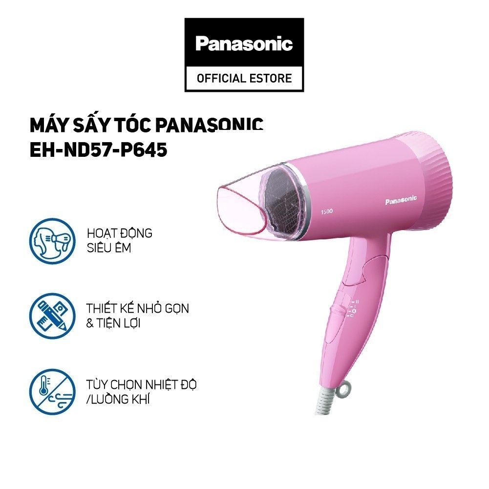 Máy sấy tóc Panasonic EH–ND57 – Hàng chính hãng - Xám/ Hồng | Shopee ...