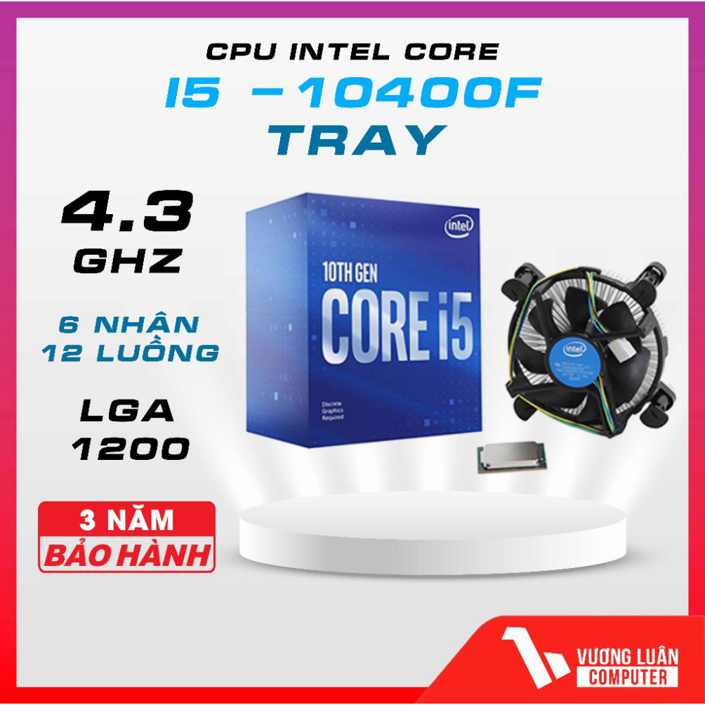 CPU Intel Core I5 10400F Tray Bảo Hành 36 tháng | Shopee Việt Nam