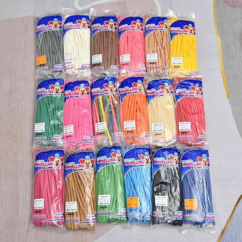 Bóng dài giun tạo nặn hình nghệ thuật BK260, bóng dài giun tạo hình hàng Thái Lan | Shopee Việt Nam