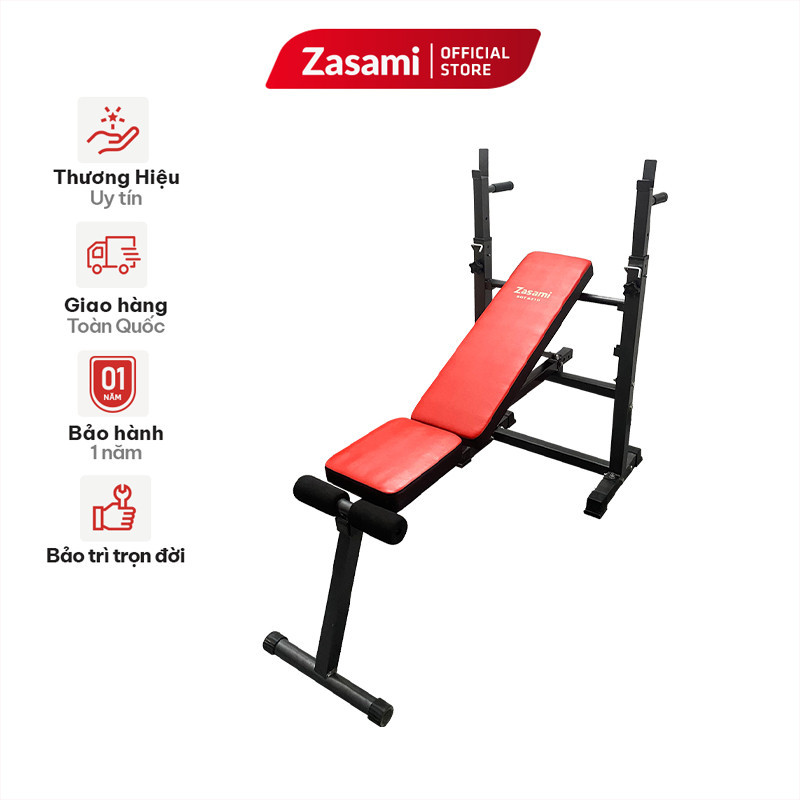 Giàn Tạ Đơn Không Ép Zasami SGD-8216 ( Gồm 1 đòn 1m5 và 30 kg tạ đĩa ...