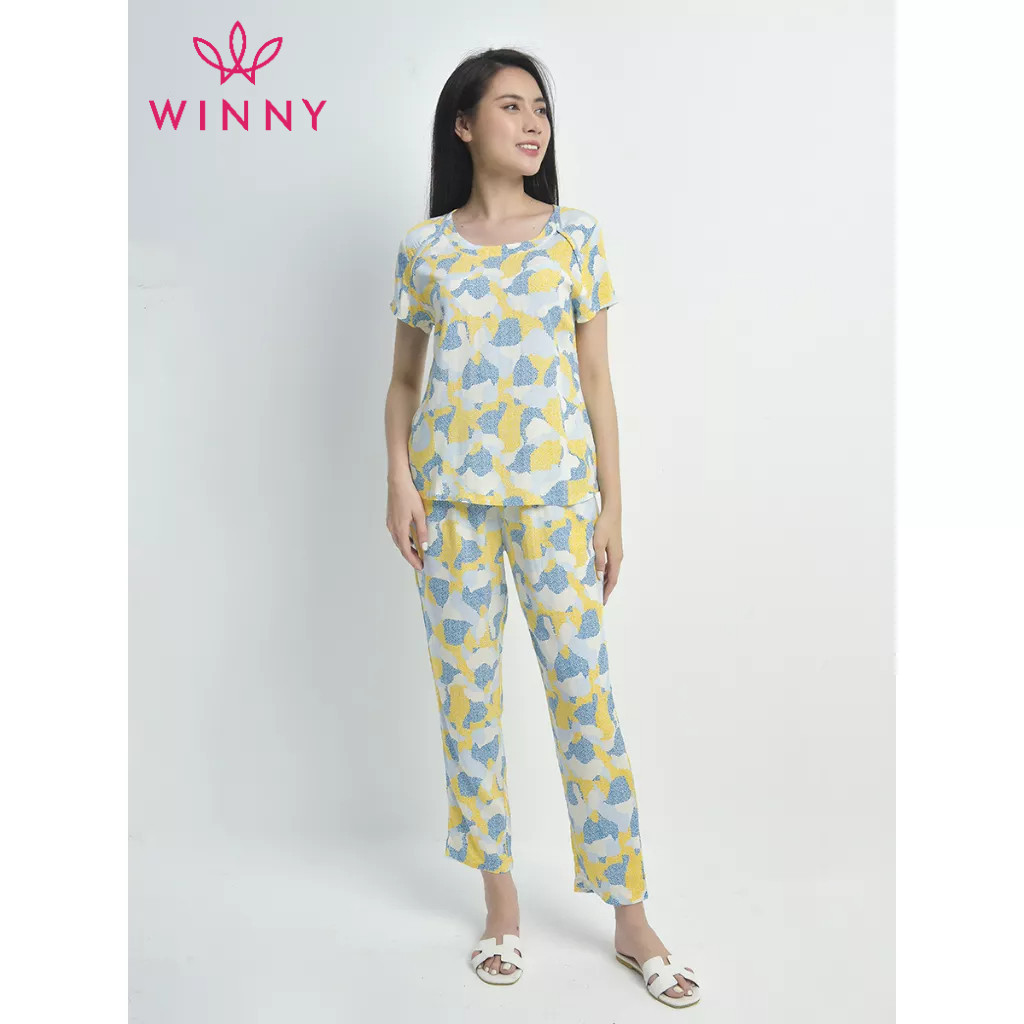 Bộ Mặc Nhà WINNY Kiểu Tay Cộc Quần Dài 2MNLA22035D | Shopee Việt Nam