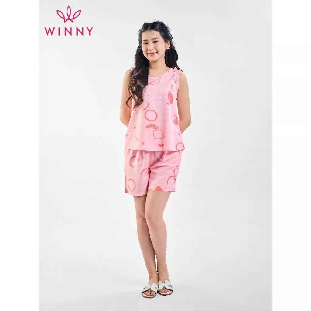 Bộ mặc nhà sát nách quấn ngố Winny 2MNLA23051B | Shopee Việt Nam