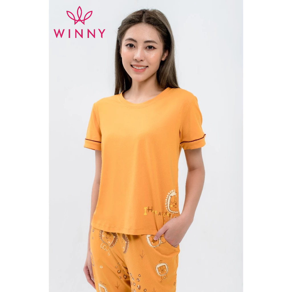 Bộ mặc nhà cộc tay quần ngố WINNY 2MNCV22092N | Shopee Việt Nam