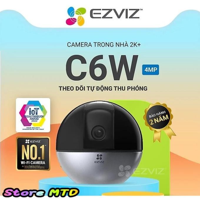 Camera EZVIZ CS-C6W IP Wifi 4MP EZVIZ C6W quay quét 360 độ | Shopee Việt Nam