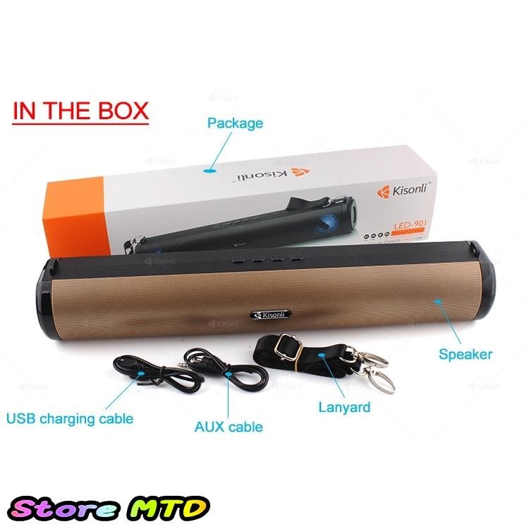 Loa Bluetooth Xách Tay Mini Kisonli LED-901. Âm thanh cực hay, bảo hành 12 tháng | Shopee Việt Nam