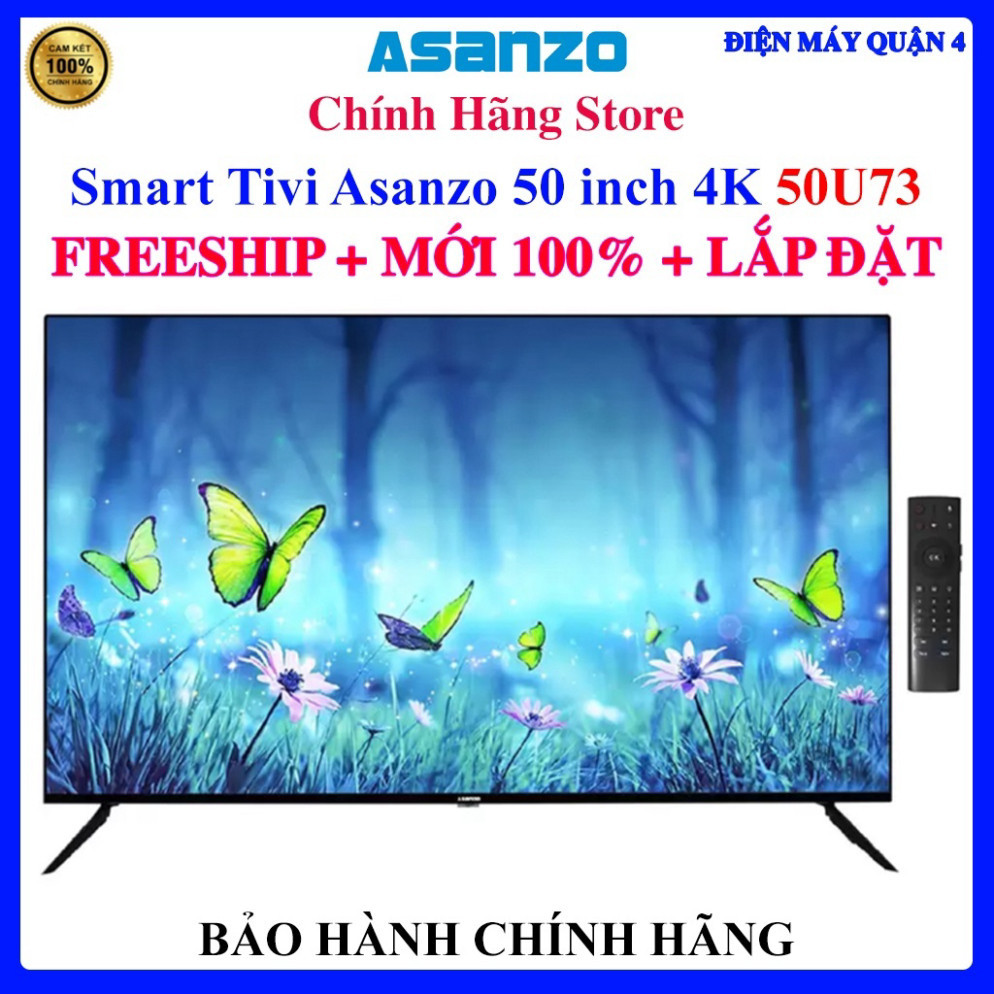 Smart Tivi Asanzo 50 inch 4K 50U73, Bảo hành chính hãng 24 THÁNG | Shopee Việt Nam