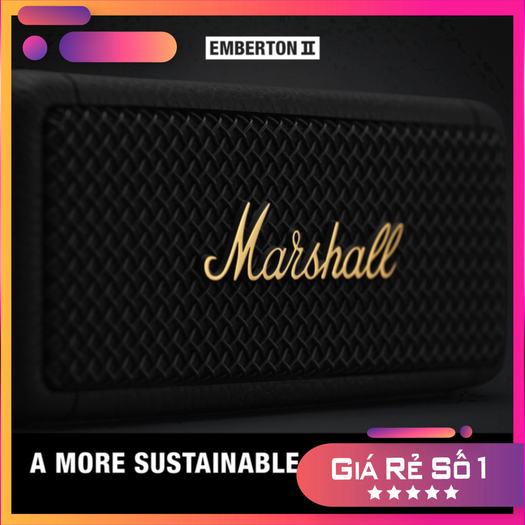 Loa Marshall Bluetooth EMBERTON II Portable - Pin lên đến 30h - Bảo ...