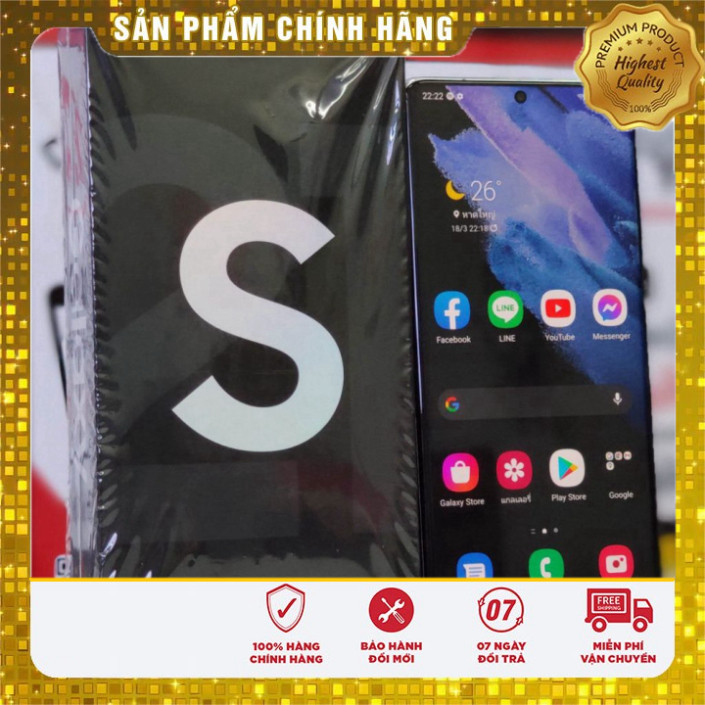 Điện thoại Samsung S21 Ultra 12G/256GB - màn lớn cực mượt, nguyên zin - Bảo hành 12 tháng ...