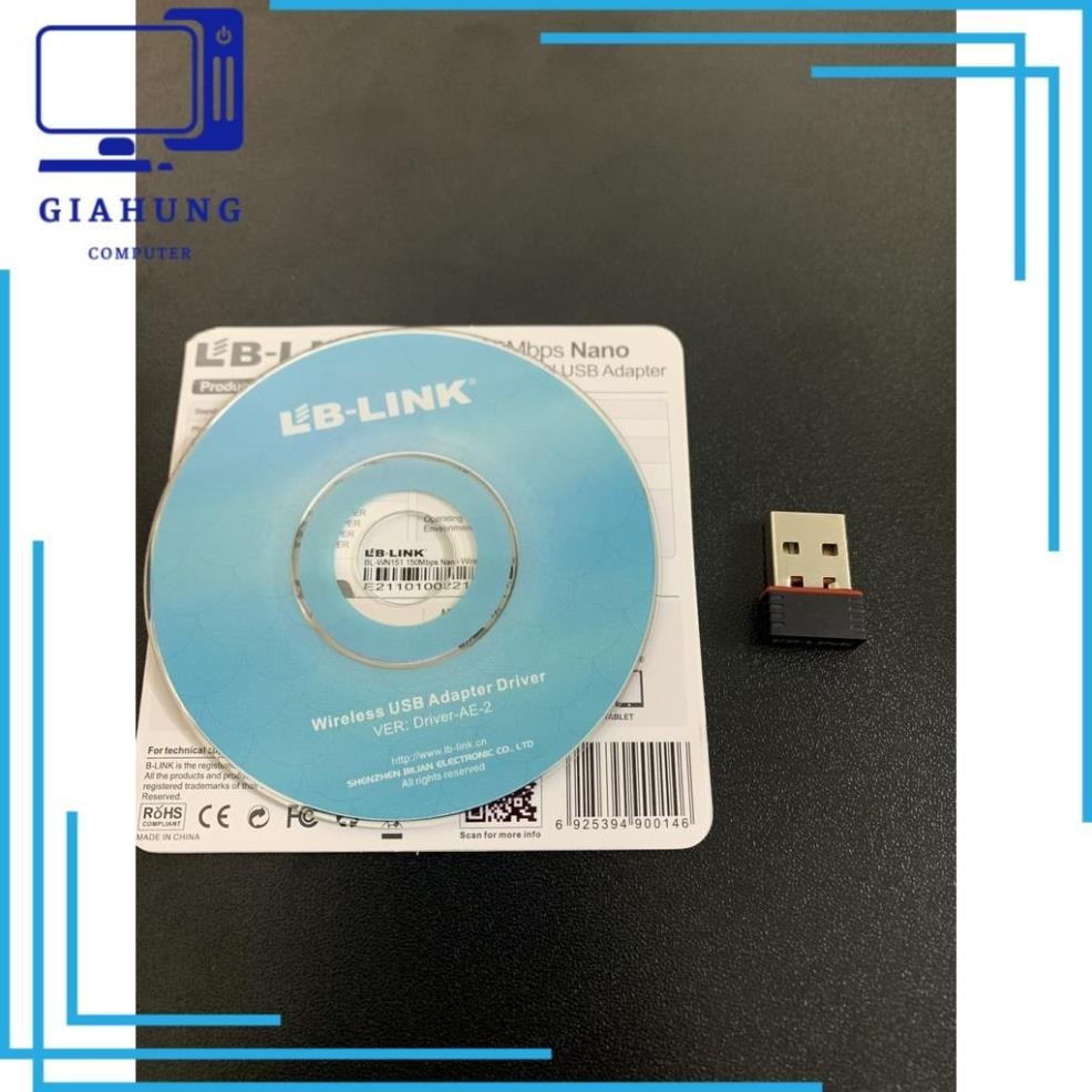 USB thu wifi LB-LINK BL-WN151 Nano - Hàng chính hãng bảo hành 2 năm ...