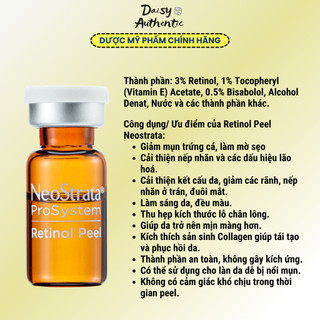 Peel da Neostrata Prosystem Retinol Peel 1 lọ 1,5ml - Peel da sinh học ...