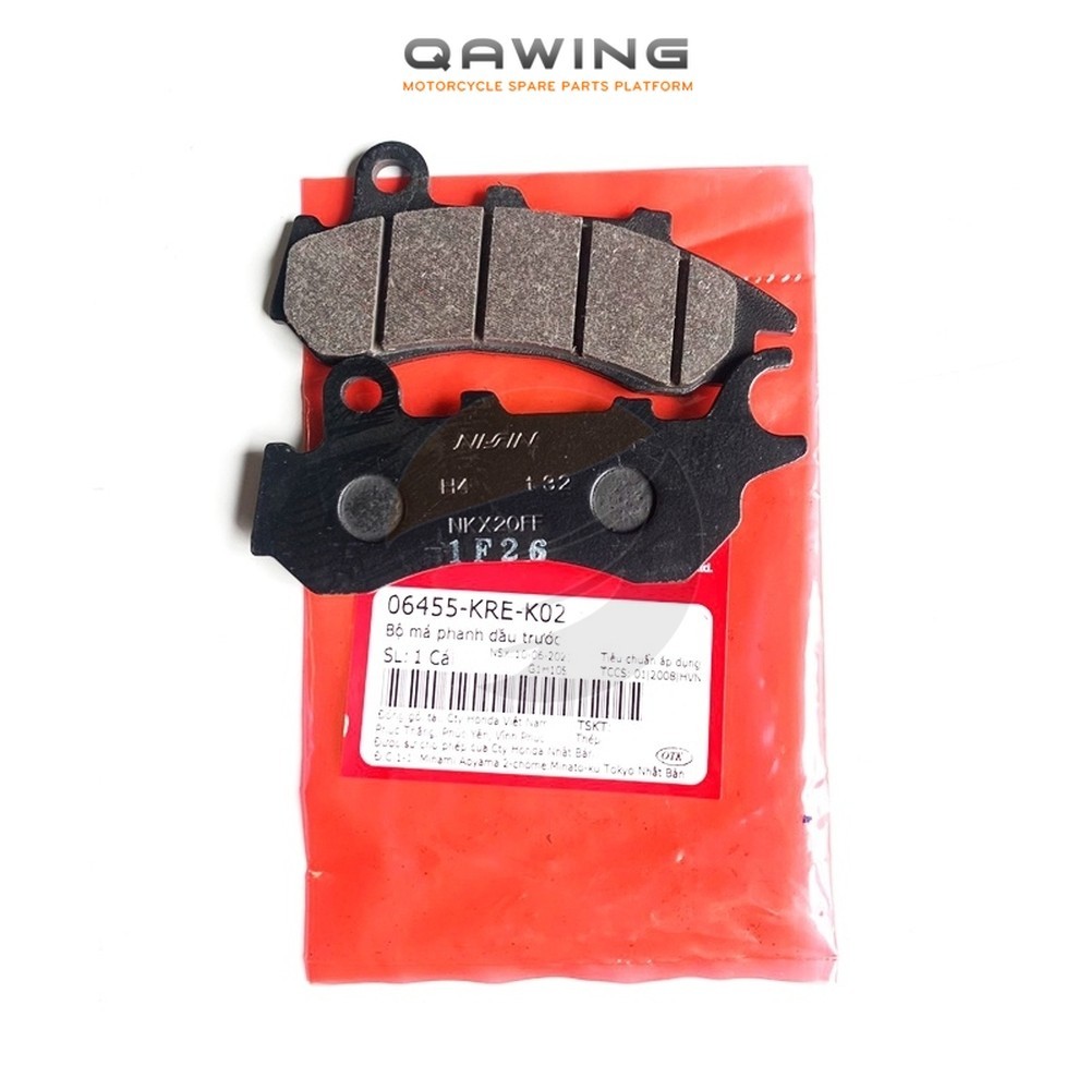 (06455KREK02)_Bộ má phanh trước HONDA Pcx K97 _QAWING | Shopee Việt Nam