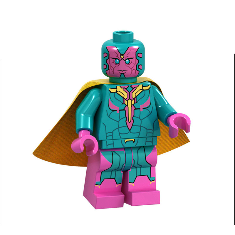 Giả vờ siêu anh hùng Vision Wanda Tương thích Lego Siêu anh hùng ...
