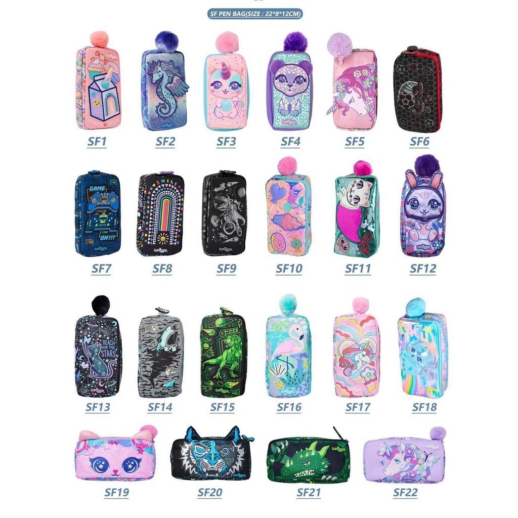 Size SF - Hộp Bút Smiggle nhiều mẫu BTBG size 22*8*12cm | Shopee Việt Nam
