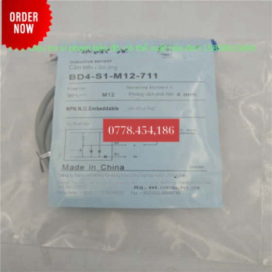 Công Tắc Tiệm Cận BD4-S1-M12-711 Cảm Biến Cảm Ứng NPN Ba Dòng DC Thường Mở Cảm Biến Kim Loại ...