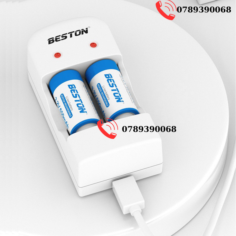 Pin sạc RCR123A 16340 BESTON Dung lượng cao 650mAh dùng cho máy ảnh ...