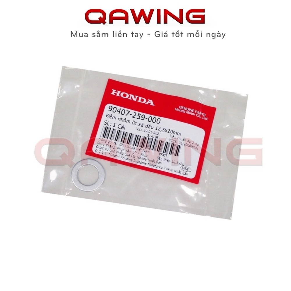 [QW]_(9B 1D)_Đệm nhôm ốc xả dầu HONDA nhiều dòng xe số cỡ 12,5X20 ...