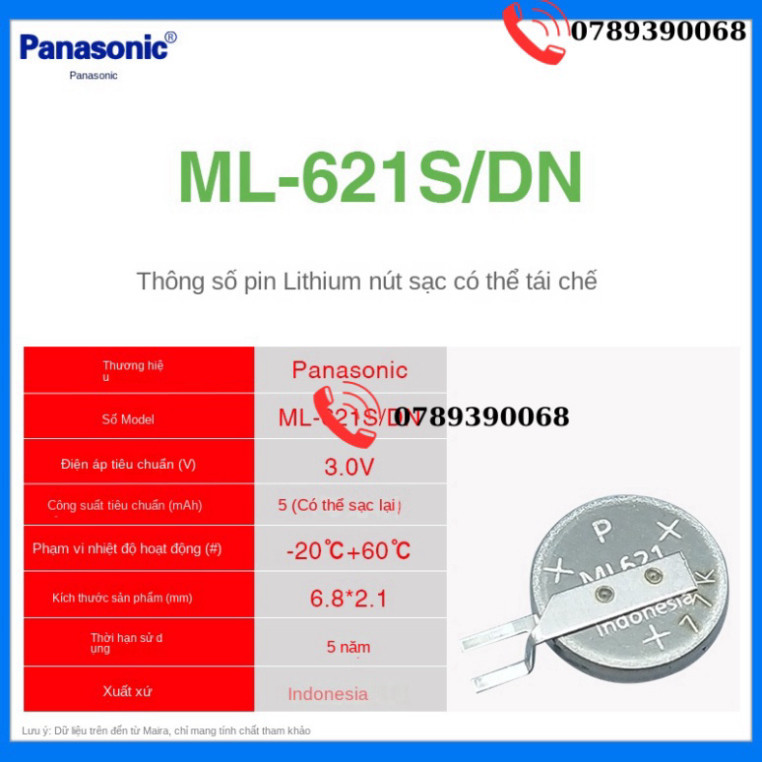 Panasonic Ml621s/Dn Pin Nút Cài Nút Điện Tử 3V Ghi Lái Xe Bo Mạch Chủ ...