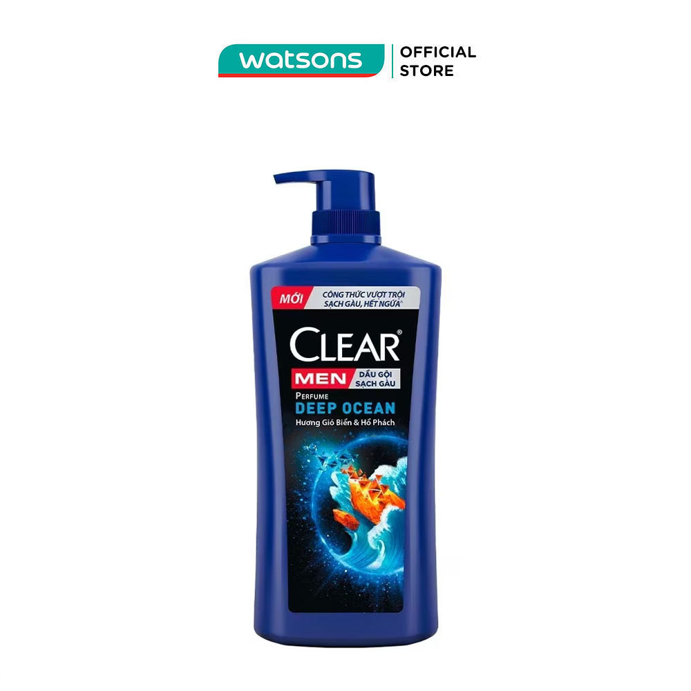 Dầu Gội Sạch Gàu Clear Men Perfume Deep Ocean Hương Hoa Biển & Hổ Phách 600g(588ml) | Shopee ...
