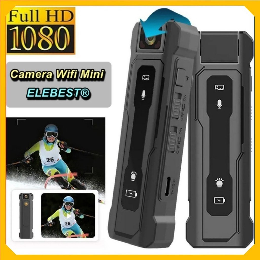 Camera Wifi Mini Cài Áo Hỗ Trợ quay streamer Vloger CMOS Full HD 1080P ...