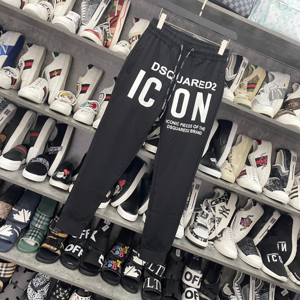 Quần dài DSQ2 ICON phối chữ siêu đỉnh-quần jogger ICON siêu hot phối đồ ...