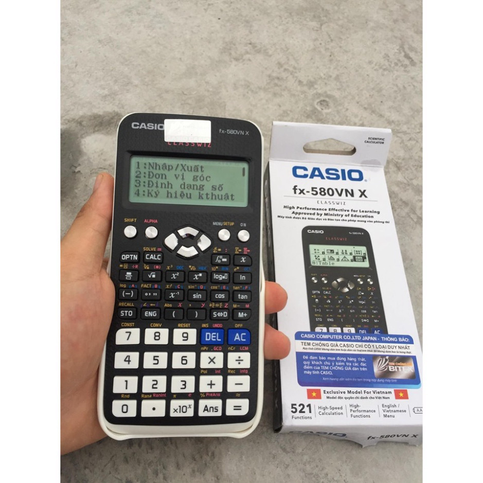 Máy tính FX- Casio 580 VNX (hàng Thái Lan) | Shopee Việt Nam