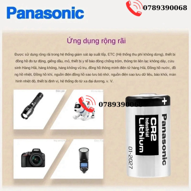 Máy Đo Khoảng Cách Panasonic CR2, Khóa Phanh Đĩa, Máy Ảnh Polaroid Mini25 Mini55 Mini50 S Pin ...
