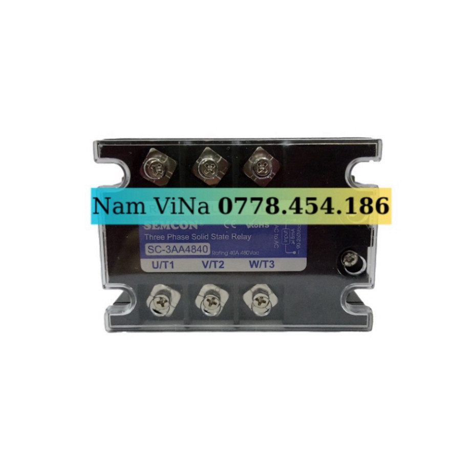 Rơ-le bán dẫn, SSR 3 Pha AC to AC input: 90-250Vac dòng 40A, 60A, 80A, 100A, 120A, 150A, 200A ...