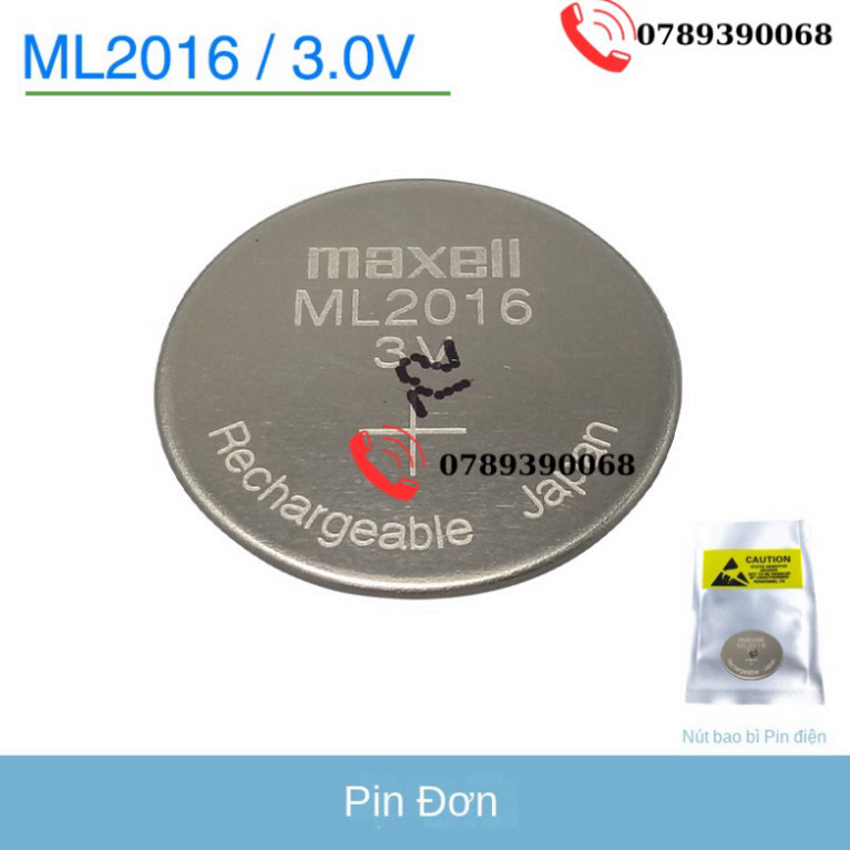 Maxell McPurcell Ml2016 Với Chân Hàn Nút Sạc Pin Lithium Thiết Bị Bo Mạch Chủ Năng Lượng Mặt ...