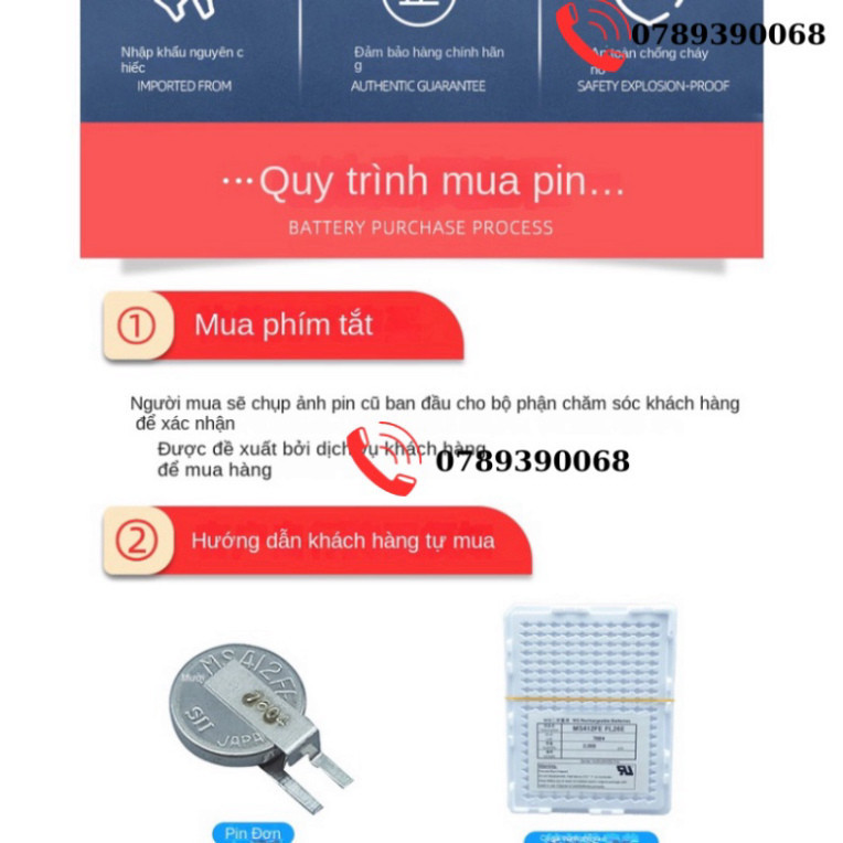 SII Seiko MS412FE-FL26E Máy Ảnh Thiết Bị Bộ Nhớ Bo Mạch Chủ 3V Pin Nút Dự Phòng Có Thể Sạc Lại ...