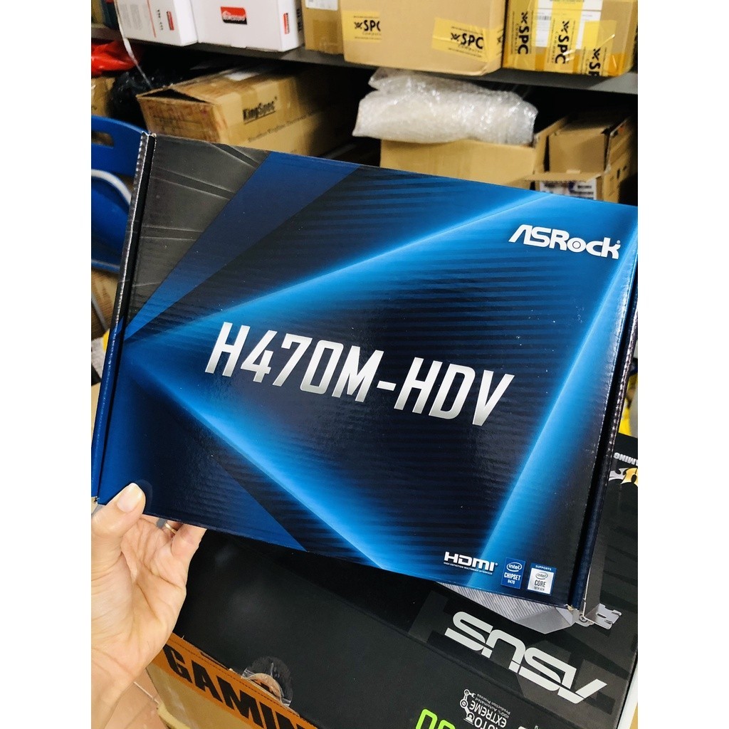 Mainboard ASROCK H470M-HDV (Intel H470, Socket 1200, m-ATX, 2 khe Ram ...