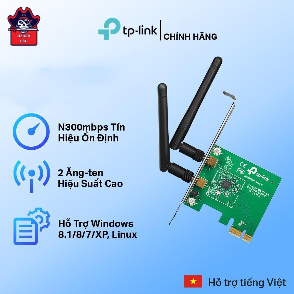 Card thu Wifi TP-Link TL-WN881ND Chính hãng (2 anten, 300Mbps, chân ...