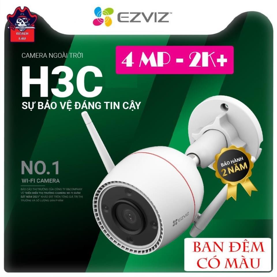 Camera WiFi thông minh ngoài trời 3MP EZVIZ H3C 2K / 4MP 2K+ (FULL ...