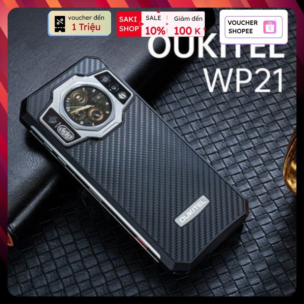 OUKITEL WP21 - SIÊU BỀN PIN 9800MAH 2 MÀN HÌNH RAM12GB CAM64MP HỒNG ...