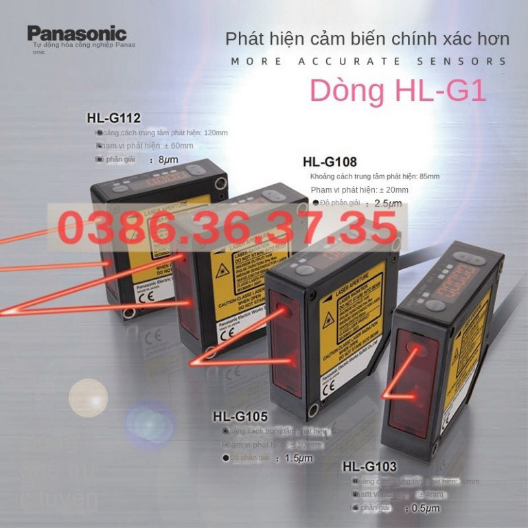 Cảm Biến Dịch Chuyển Laser Panasonic HL-G103-G105-G108-G112-G125-A-C5-S ...