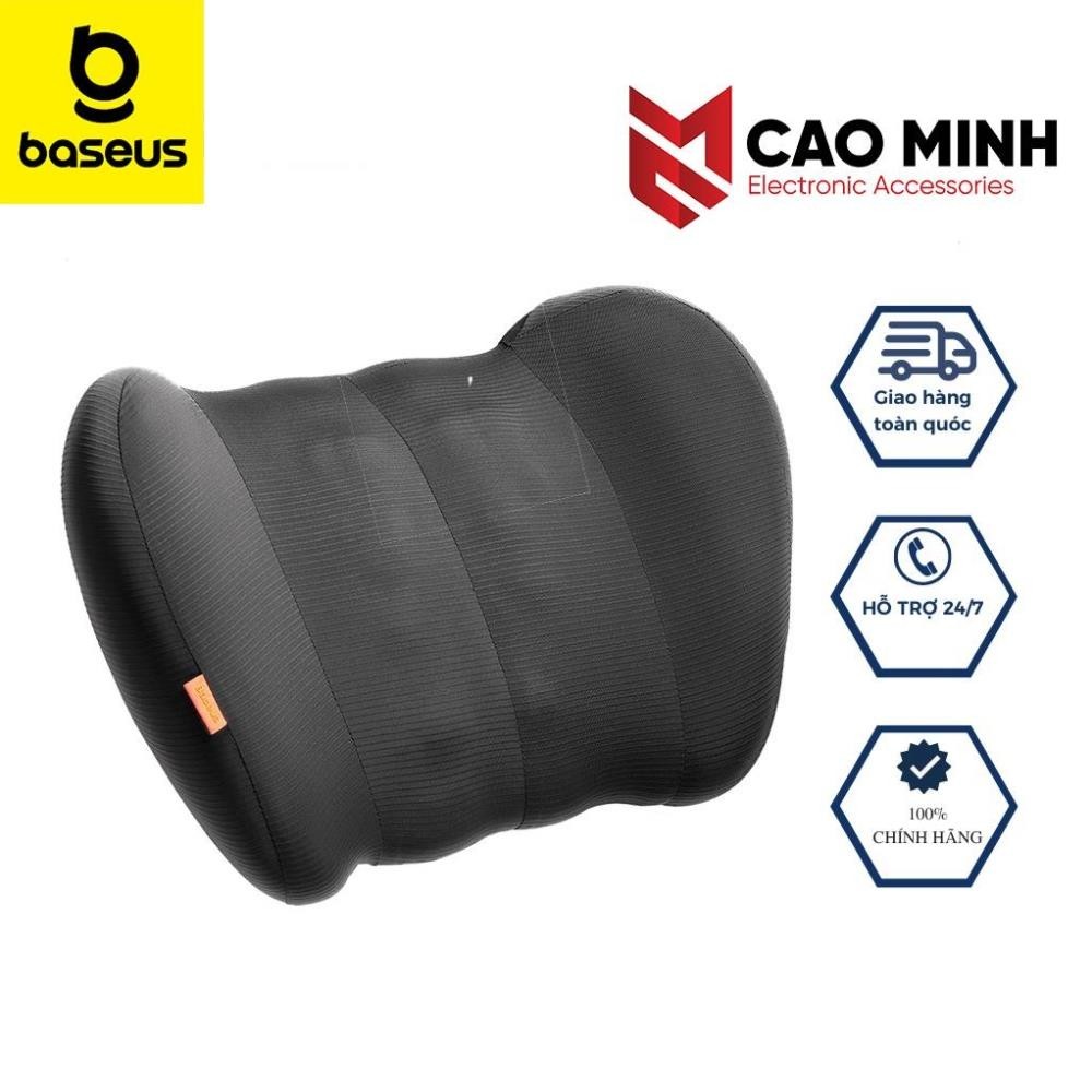 Gối tựa lưng ô tô xe hơi Baseus BS-CN005 chất liệu cao su non hỗ trợ cột sống chống mỏi đau lưng ...