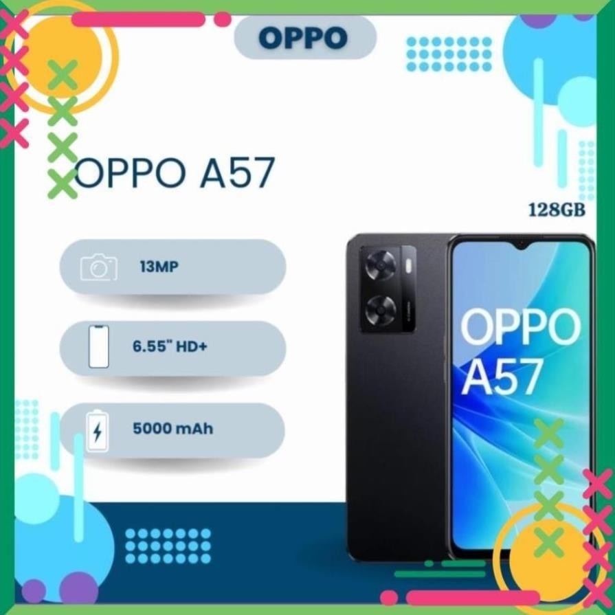 Điện thoại OPPO A57 R8G+128GB, Pin 5000 sạc nhanh, bảo hành 1 năm ...