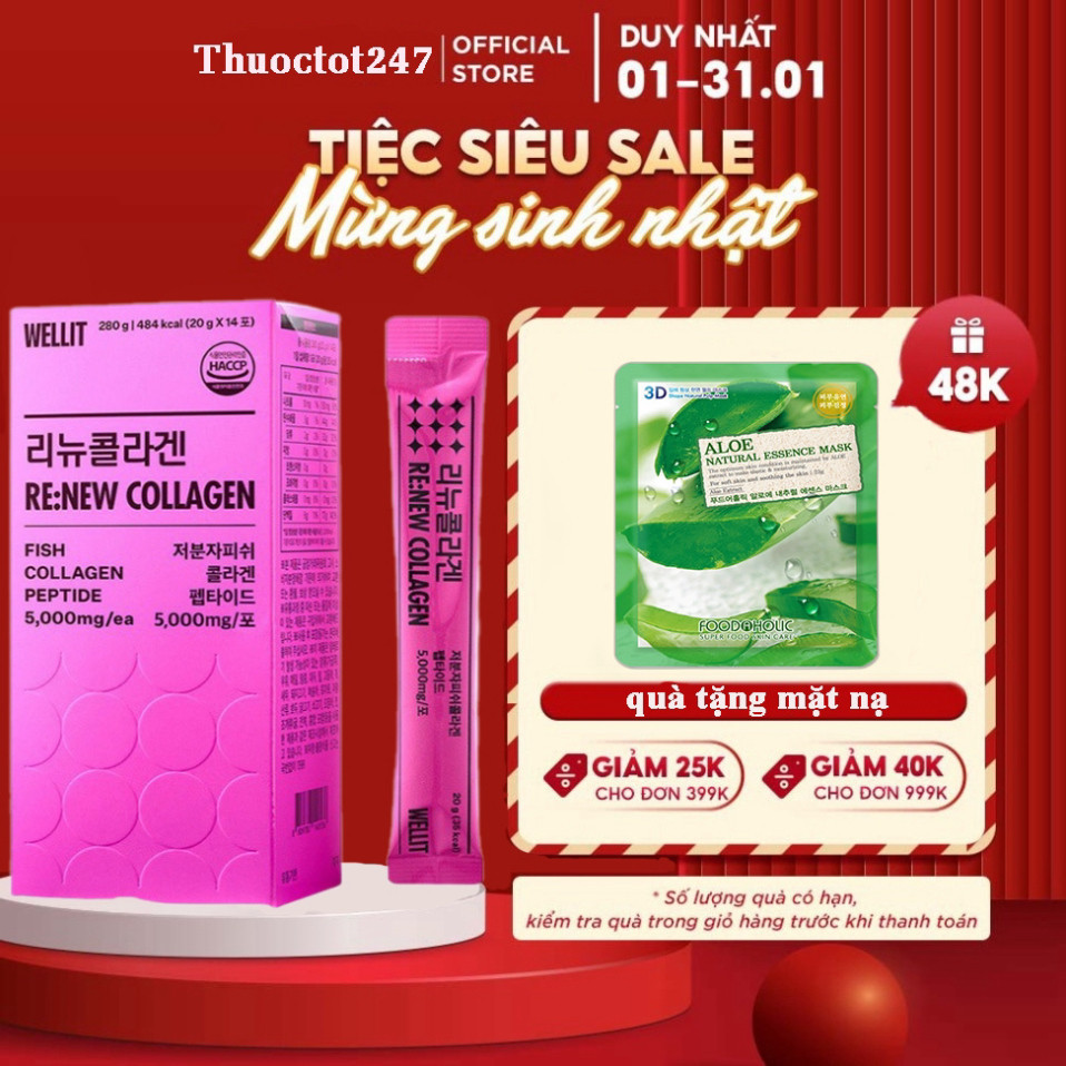 [NHẬP KHẨU CHÍNH HÃNG] Collagen Peptide Cá Hàm Lượng Cao 5000mg Tái Tạo ...