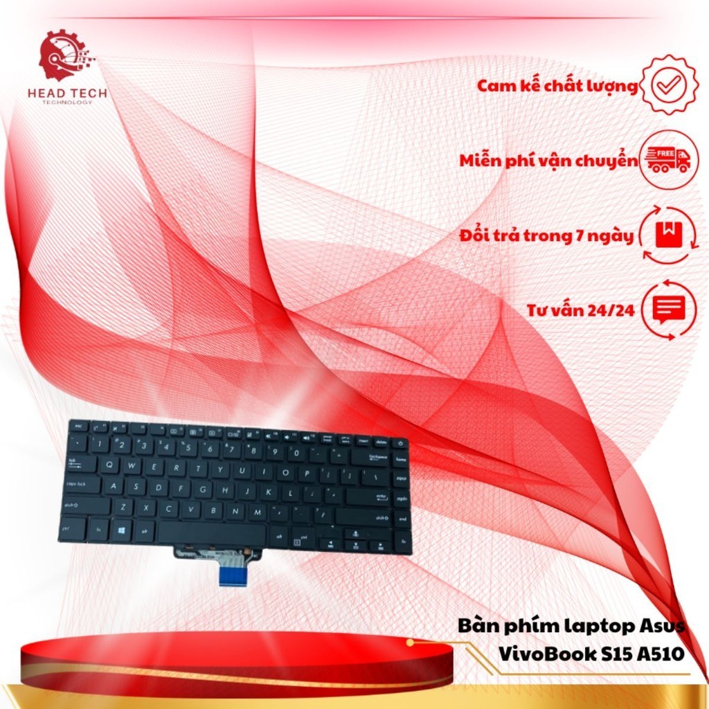 Bàn phím laptop Asus VivoBook S15 A510 A510U S510 S510U S510UA S510UR ...