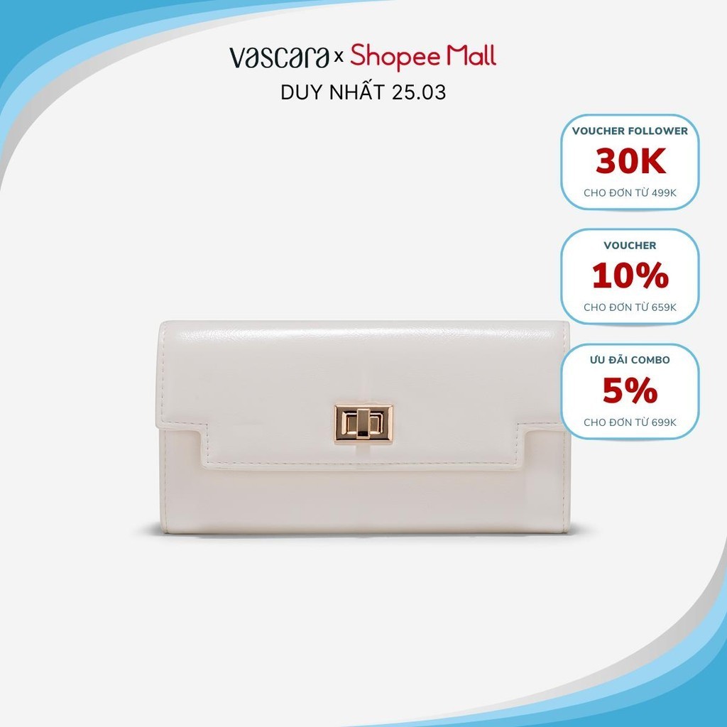 [VOUCHER 10% | DUY NHẤT 25.03] Vascara Ví Cầm Tay Nắp Gập Vát Góc - WAL ...