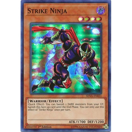 [ Bài Yugioh Chính Hãng ] Strike Ninja - SHVA-EN021 - Super Rare 1st ...