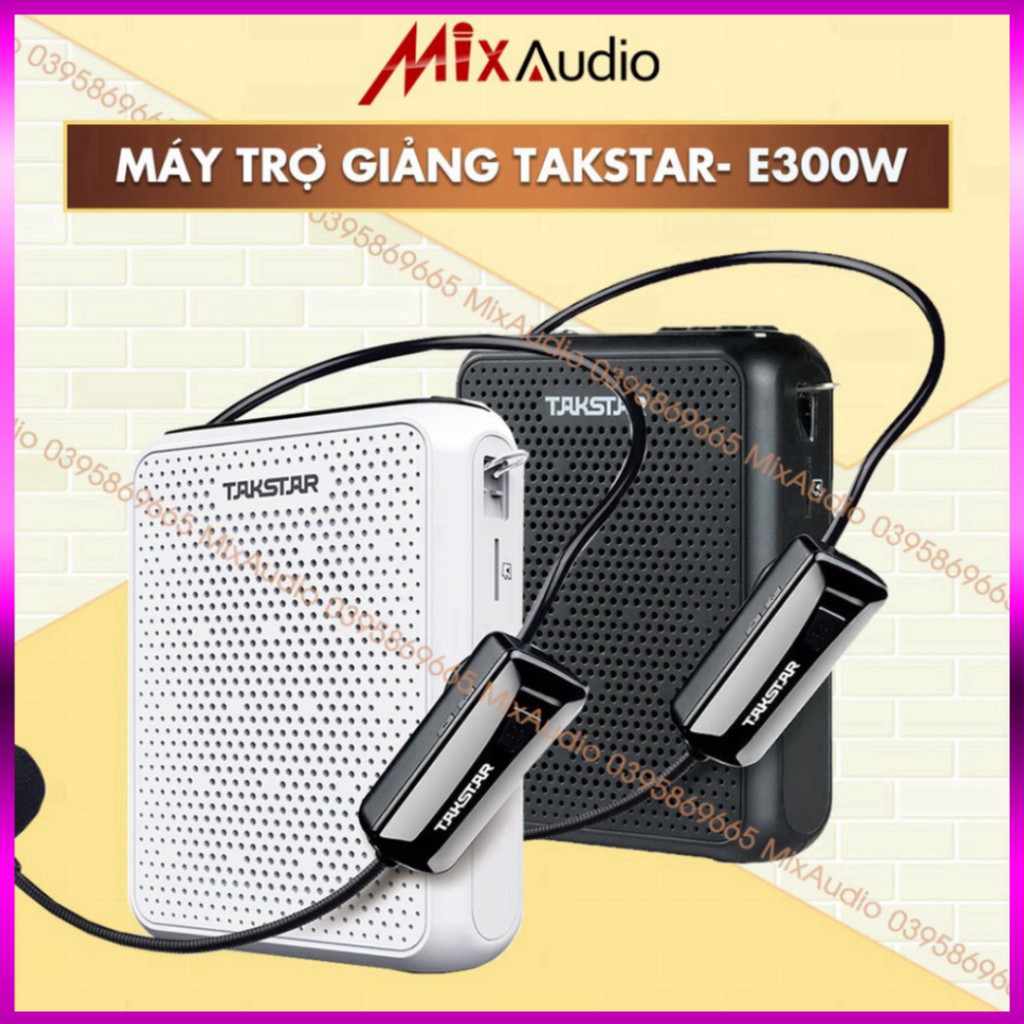 Máy Trợ Giảng Không Dây TAKSTAR E300W, Có Bluetooth, Công Suất 10W, không dây công nghệ UHF ...