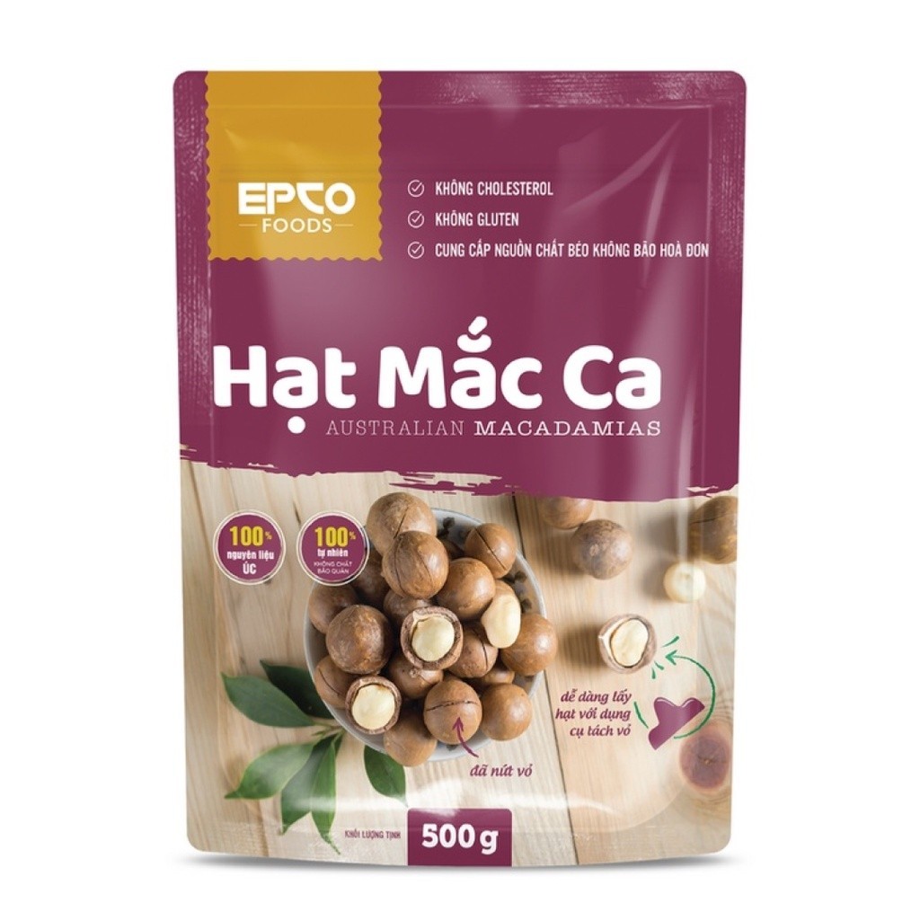 (ShipHỏaTốc) EPCO FOODS - Hạt Mắc Ca Nứt Vỏ, Macadamias in Shell (500g) | Shopee Việt Nam