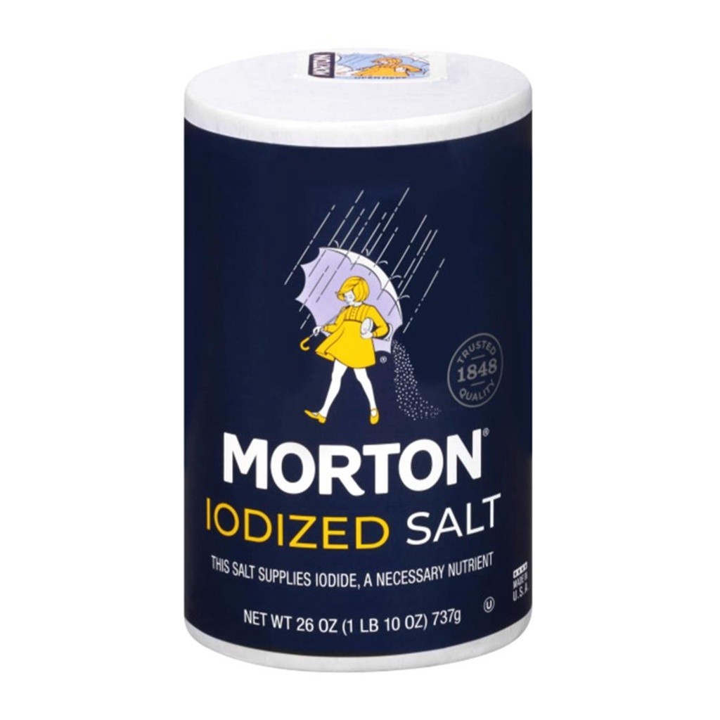 (ShipHỏaTốc) MCCORMICK - Muối Iot, Morton, Iodized Salt, 26 oz (737g ...