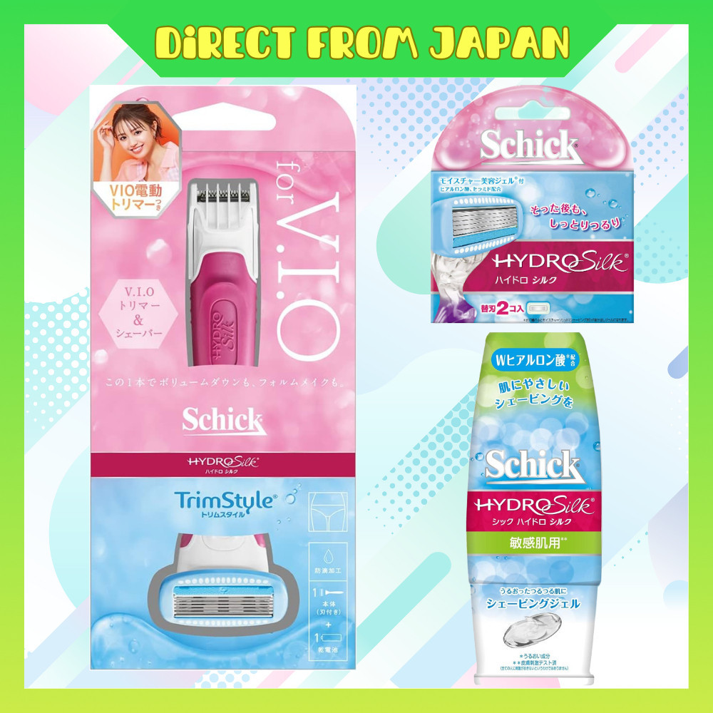 Giá đỡ dao cạo Schick Hydro Silk Trim Style VIO với tông đơ điện HYSV-011 có lưỡi dao thay ...