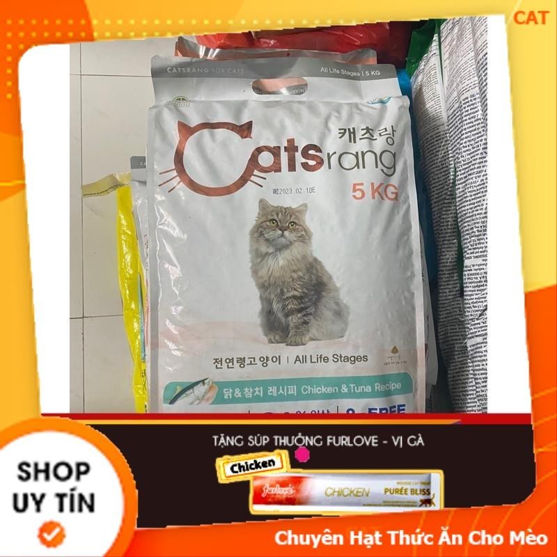Cat Rang 10kg 2 bao 5kg thức ăn mèo dành cho mọi lứa tuổi hạt khô ...