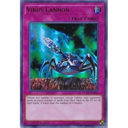 [ Bài Yugioh Chính Hãng ] Virus Cannon - LCKC-EN056 - Ultra Rare 1st ...