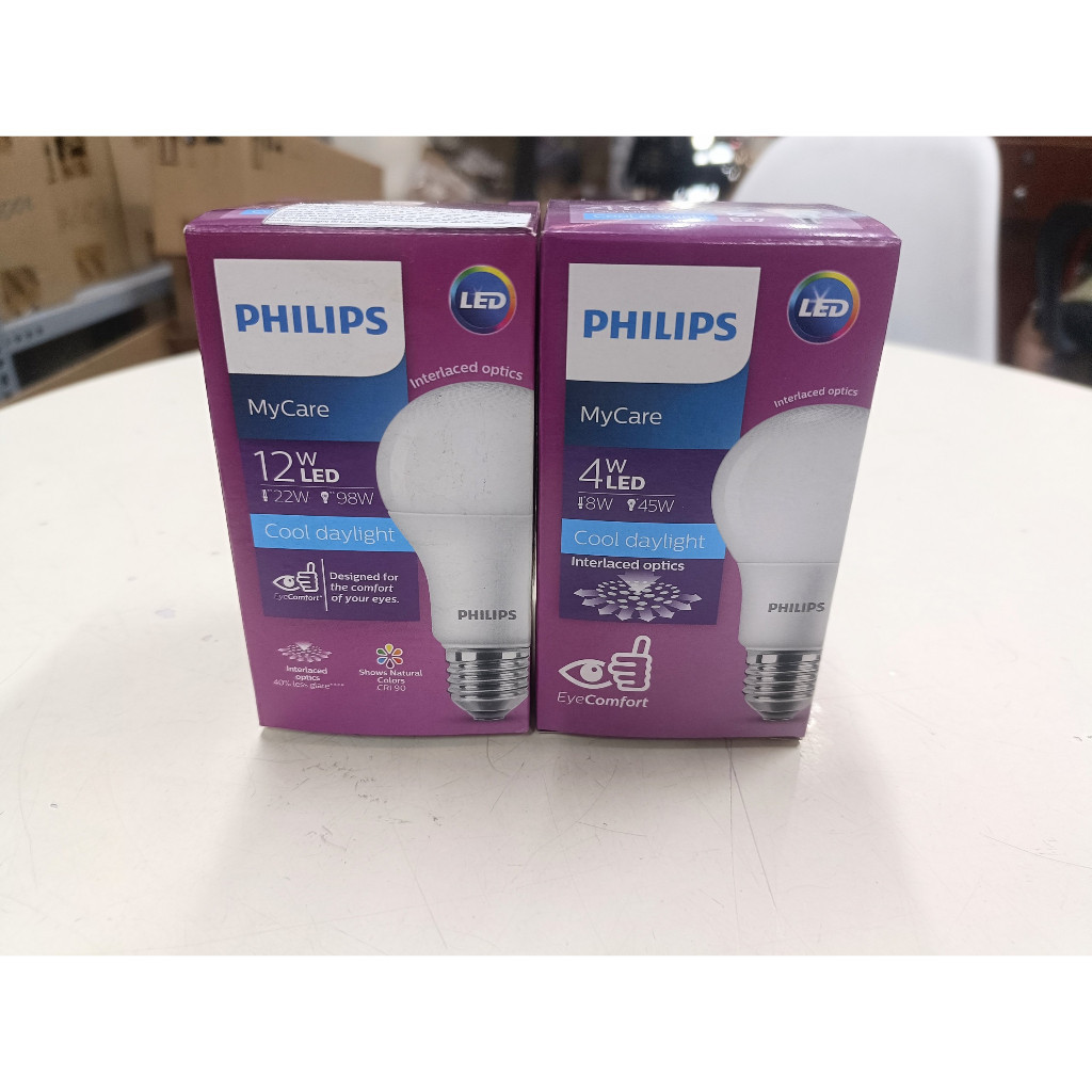 Bóng led bulb Philips 4W, 6W, 8W, 10W, 12W MyCare E27 1CT/12 9 APR, ánh sáng 3000K/6500K CHÍNH ...